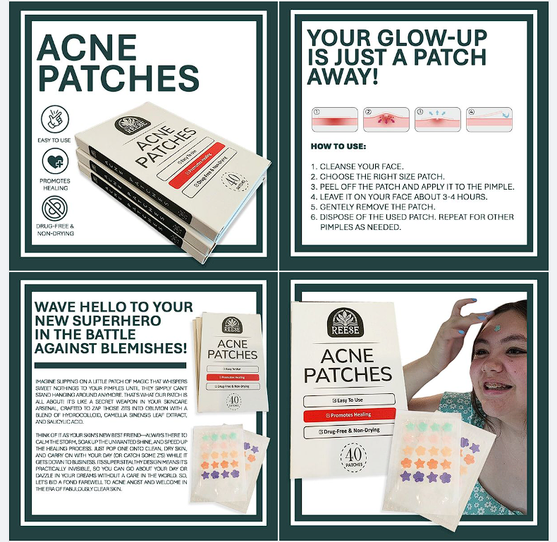 Clear Skin Acne Patches - 40 Patches/Box - Fast Healing, Invisible, Hy ...